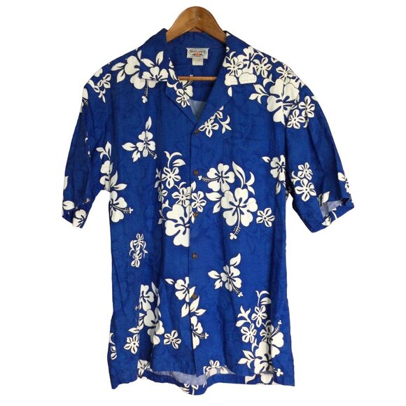 Pacific Legend | Shirts | Vintage Mens Hawaiian Shirt Blue Floral ...